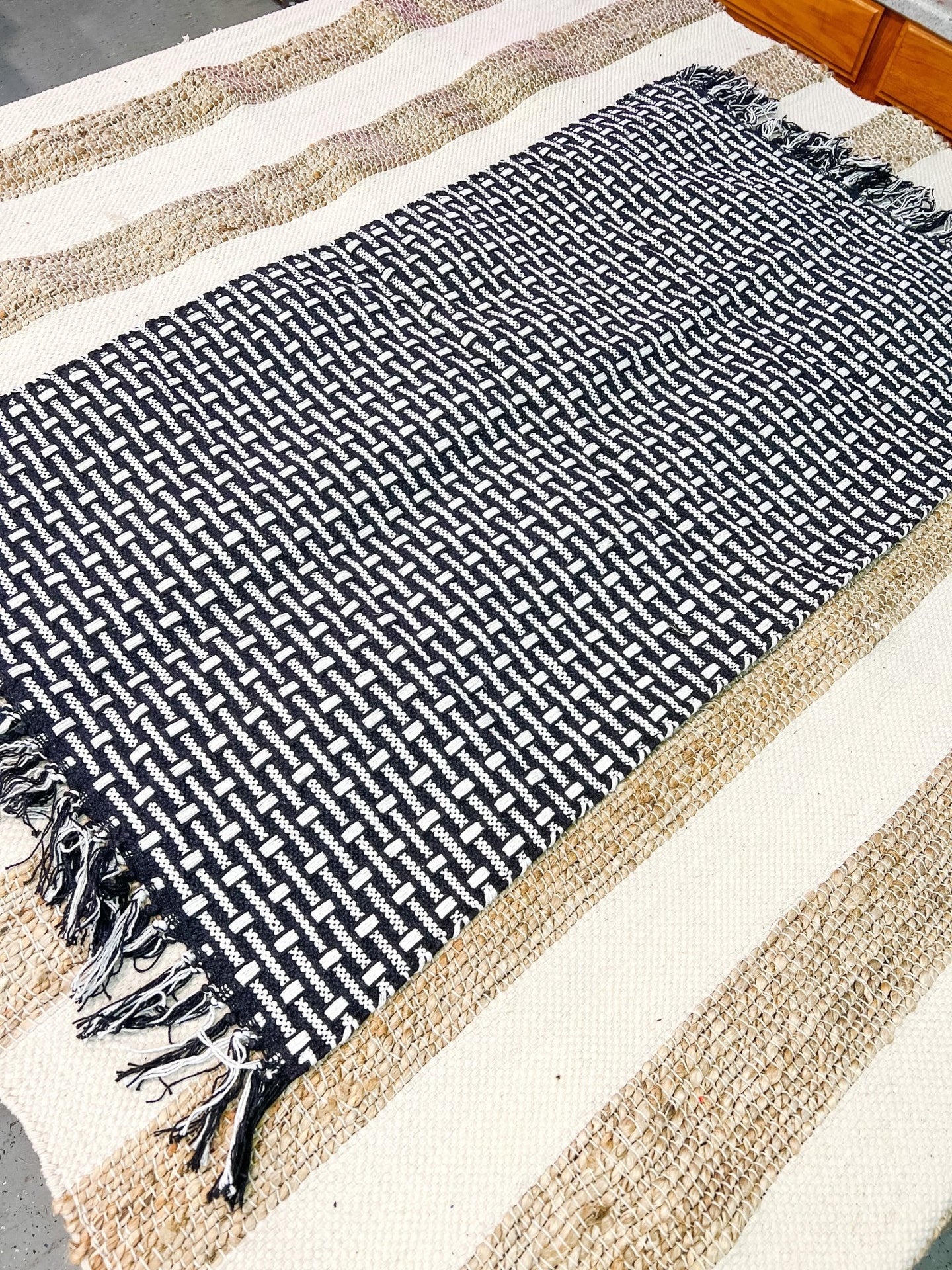 Black and White Woven Tassel – Miss Molly Designs, LLC